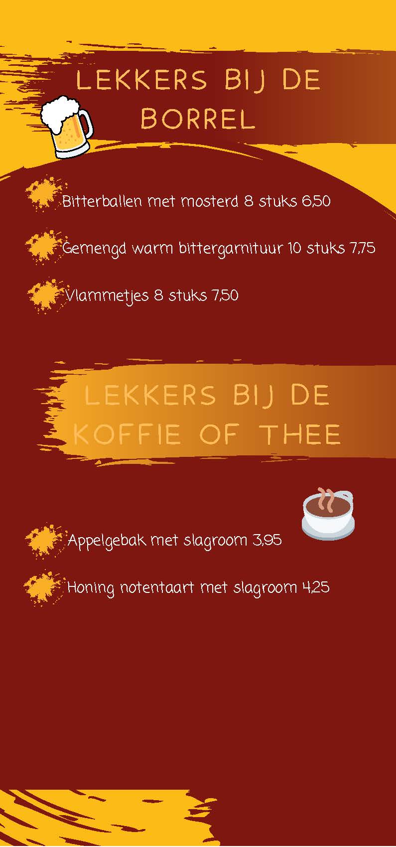 Menu - De Heeren van Dorth